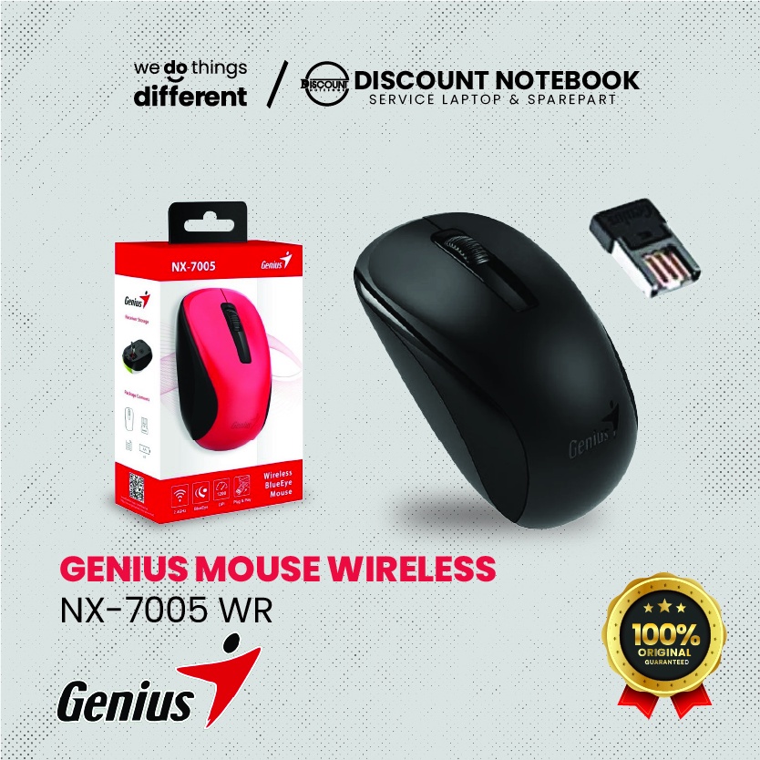Jual Mouse Laptop & PC Genius NX 7005 Wireless | Shopee Indonesia