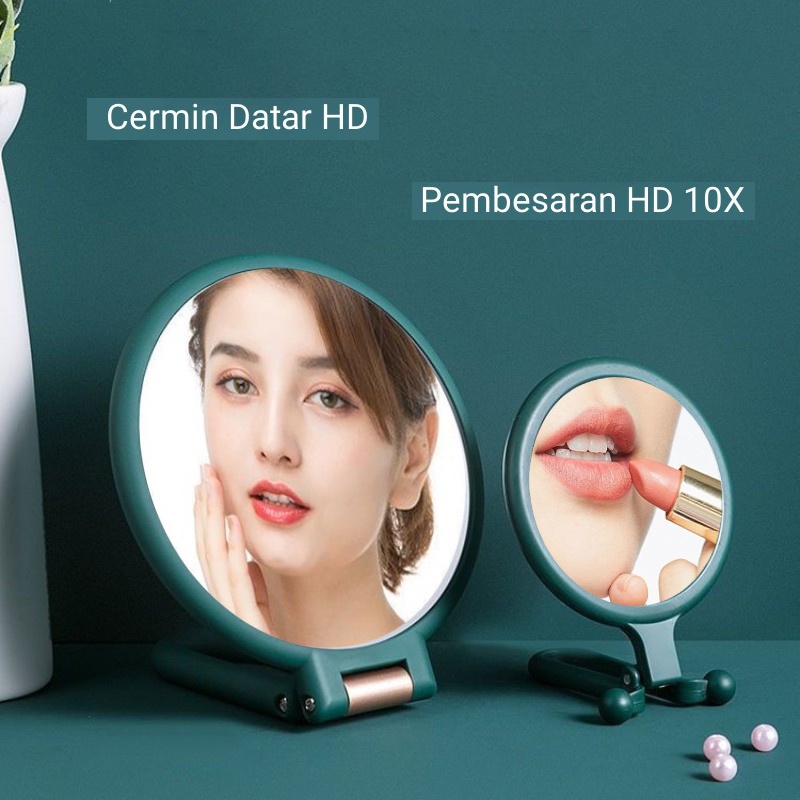Jual Ready-Kaca Rias Dua Sisi (HD dan Perbesaran HD 10X), Cermin Make ...