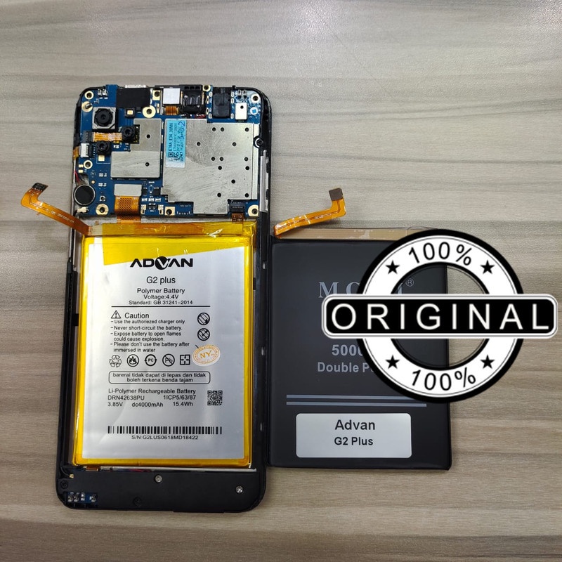 Jual Battery Batere Batre Baterai Double Power Mcom Advan G2 Plus Kapasitas 5000 Mah | Shopee ...