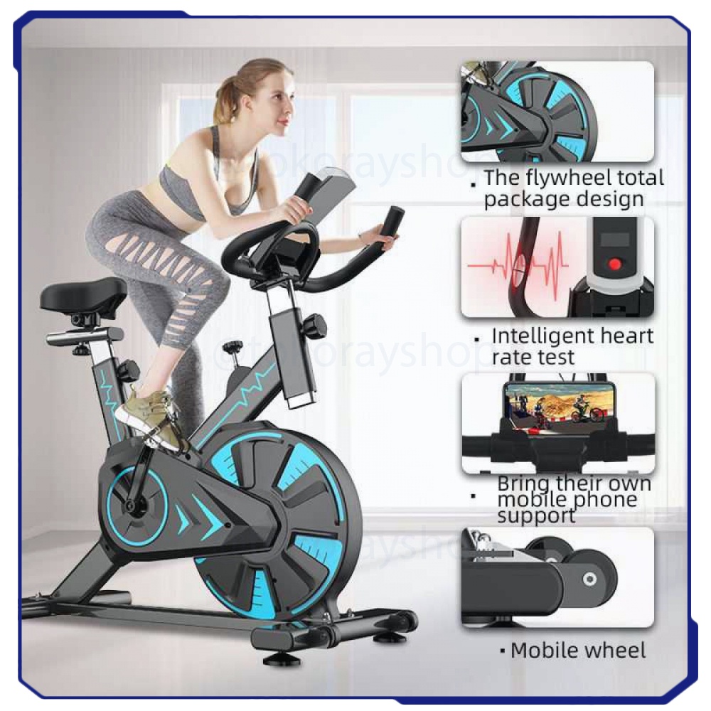 Jual Sepeda Statis Gym Spinning Bike Adjustable with Speedometer - 585A ...
