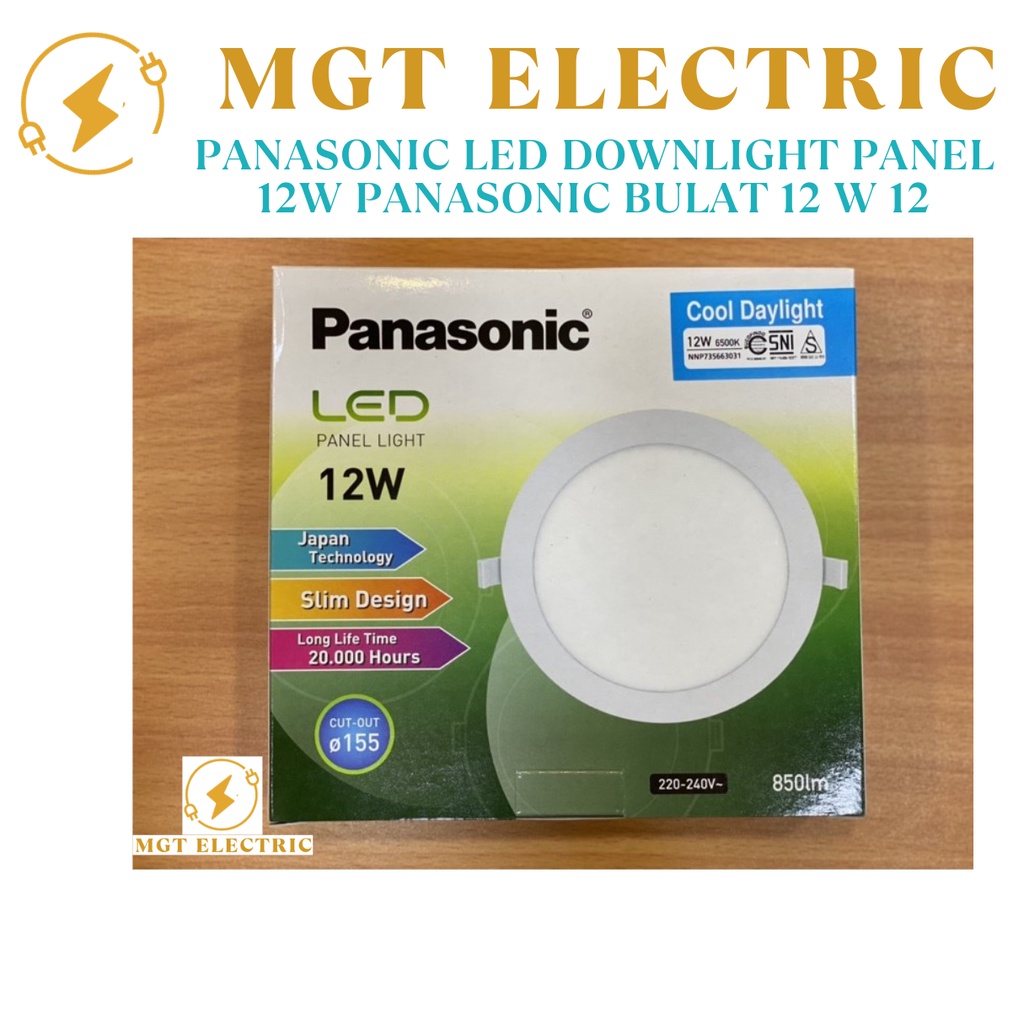 Jual PANASONIC LED DOWNLIGHT PANEL 12W PANASONIC BULAT 12 W 12 Watt 12 WATT | Shopee Indonesia