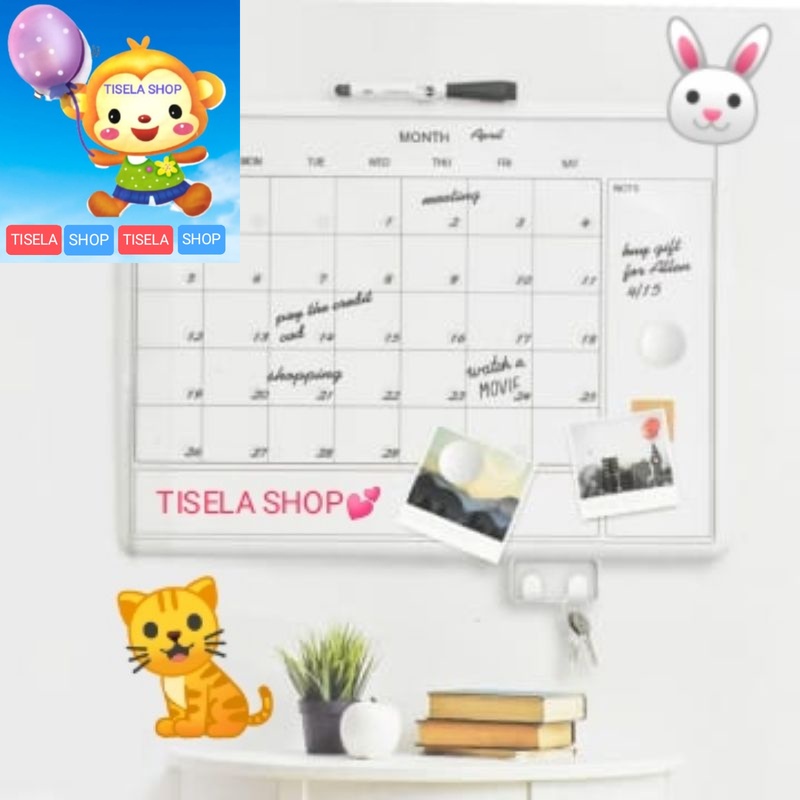 Jual Papan Monthly Agenda Planner note board magnetic 49x36 cm | Shopee ...