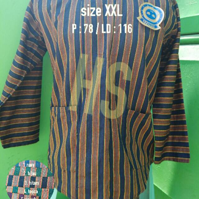 Jual LURIK Kebaya dan Sorjan Baju surjan murah busana adat ja pria desa bahan lurik katun Lurik ...