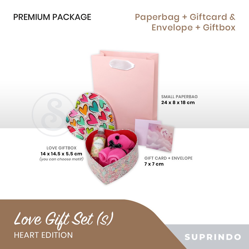 Jual GIFT SET VALENTINE KOTAK LOVE KECIL (S) | Shopee Indonesia