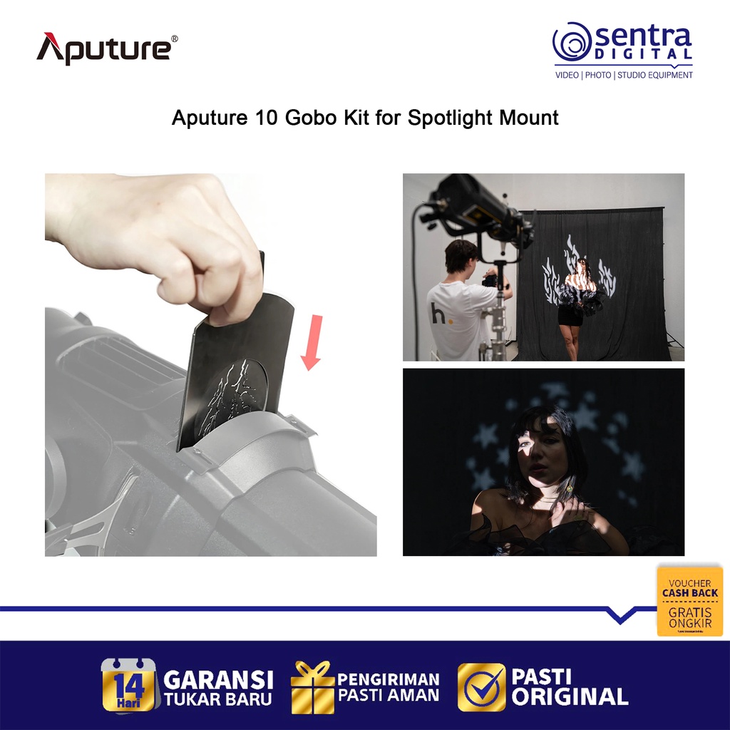 Jual Aputure 10 Piece Gobo Kit for Spotlight Mount | Shopee Indonesia