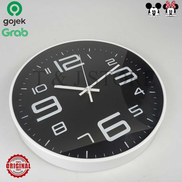 Jual Jam Dinding Bulat Quartz Creative Desain Mewah Modern | Shopee ...