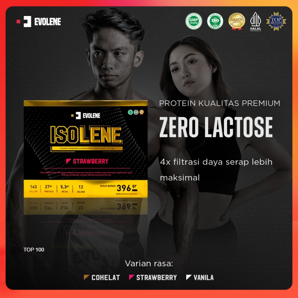 Jual Isolene Evolene 396gr/12 Sachet - Suplemen Fitness - Suplemen ...