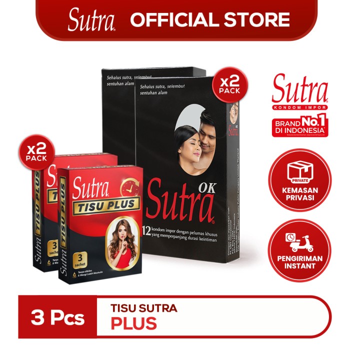 Jual Sutra OK 12sx2 & Sutra Tisu Plus x 2 Pack | Shopee Indonesia