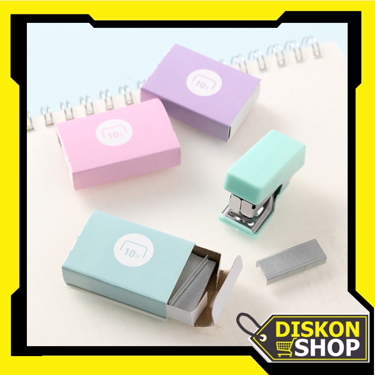 Jual Diskon Shop S6104 Mini Stapler Kantor Stapler Mini Set Hekter Kecil Kemasan Box Unik