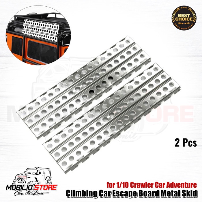 Jual Climbing Car Escape Board Metal Skid for 1/10 Crawler Car ...