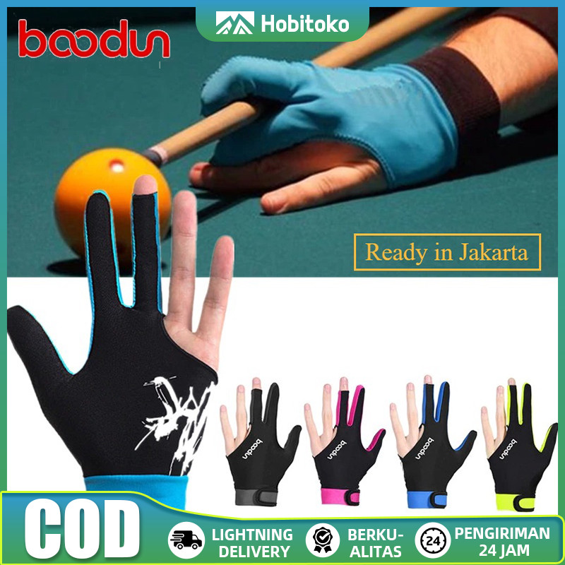 Jual BOODUN 1 Buah Sarung Tangan Biliar 3 Jari/Sarung Tangan Biliar BOODUN Sarung Tangan Lycra ...