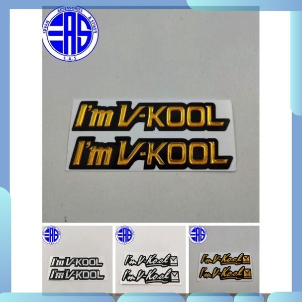 Jual Stiker emblem timbul logo i'm v kool VKOOL vcool ter baik bagus ...