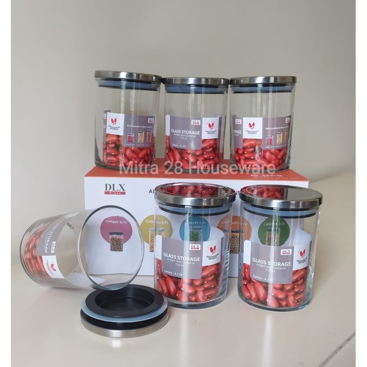 Jual Toples Kaca Canary A Stainless Ukuran 710ml (Set 6 pcs) | Shopee Indonesia