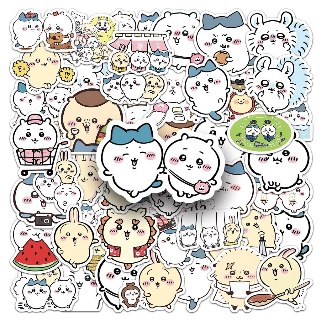 Jual 50PCS Kawaii Chiikawa Stickers Anime Cute Pet Sticker Kids Toys ...