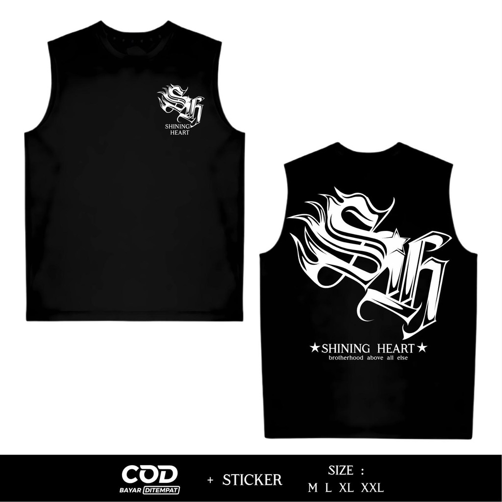 Jual Singlet SH Shining Heart Brotherhood Above All Else Sablon DTF ...