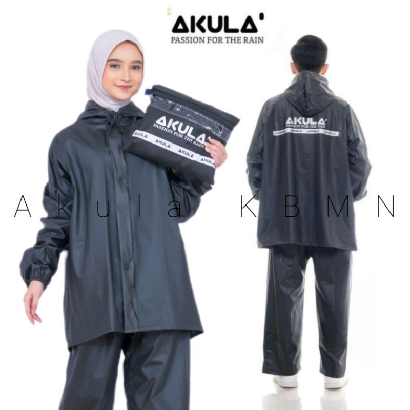 Jual JAS HUJAN AKULA RAINCOT Setelan Baju + Celana Pria Wanita Anti Rembes Terbaik PVC ,25 ...