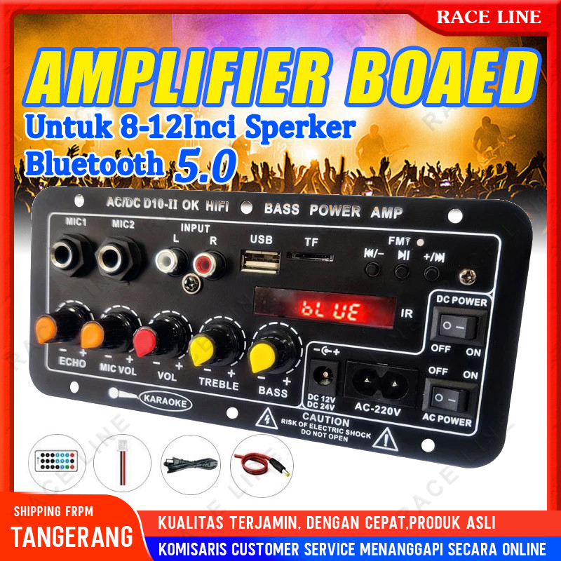 Jual NEW [Model baru] D10 II 900W Amplifier board Bluetooth USB Radio TF DIY Subwoofer Tampilan ...