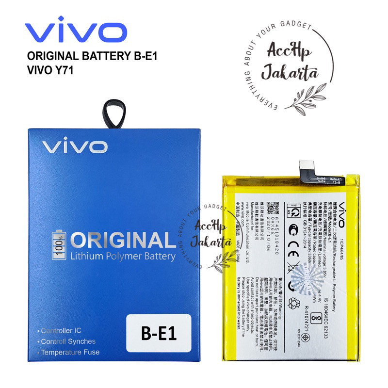 Jual BATTERY BATU BATRE BATRAI BATERAI Vivo Y71 BE1 Vivo Y71 B E1 100% ...