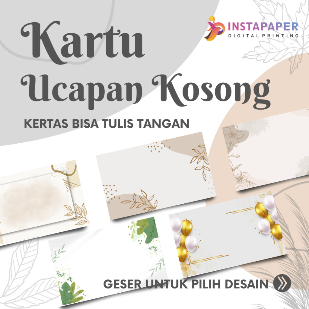 Jual KARTU UCAPAN KOSONG / BLANK CARD / GREETING CARD KOSONG | Shopee ...