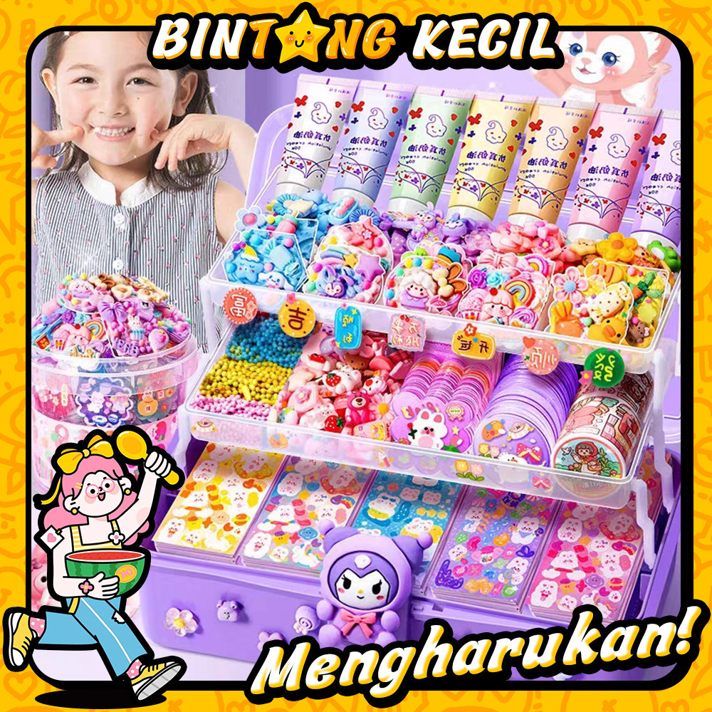Jual Kuromi DIY Gooka Set Gantungan Kunci Akrilik DIY Keychain Set ...