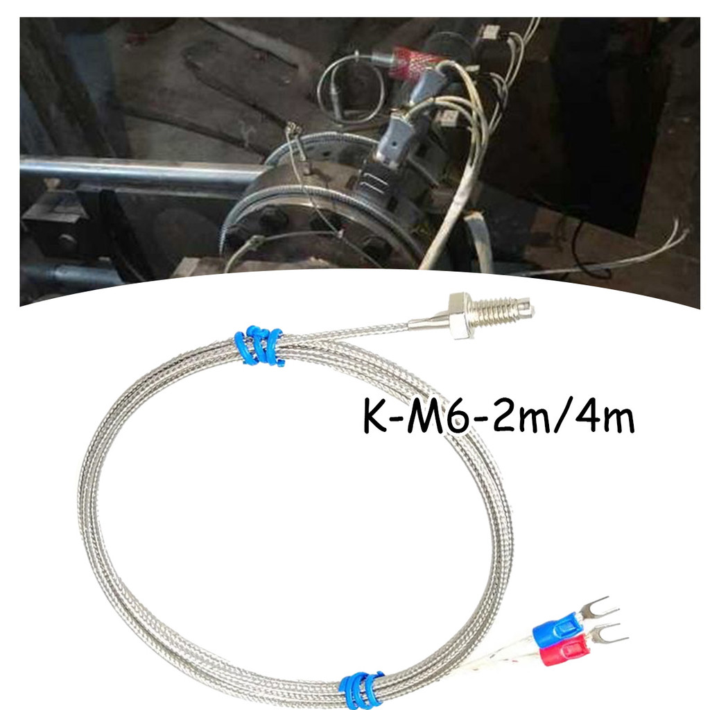 Jual M6 Thread thermocouple 2/4M thermocouple type k temperature sensor ...