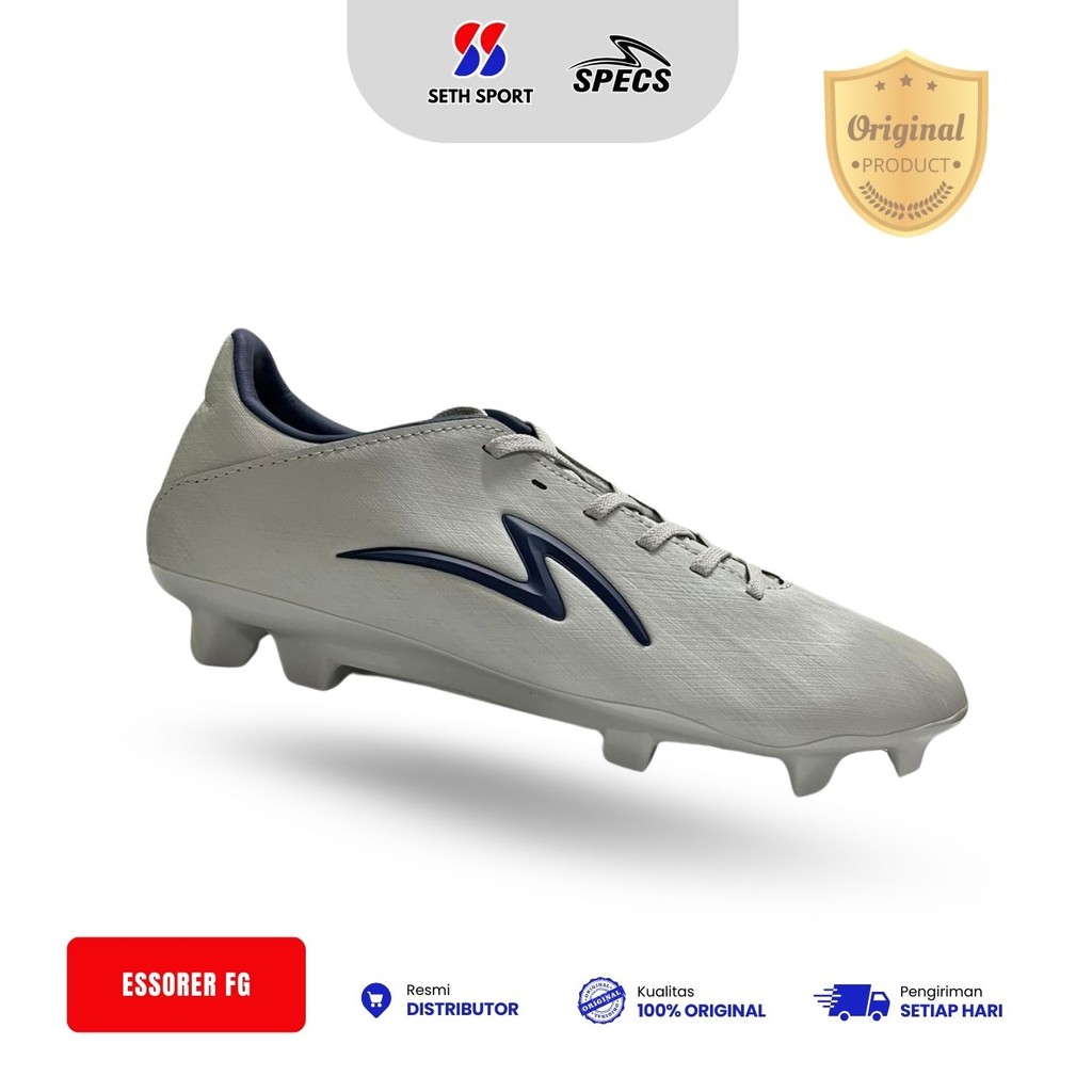 Jual Sepatu Bola Specs Essorer FG Original - Oyster Mushroom/Gray Blue ...