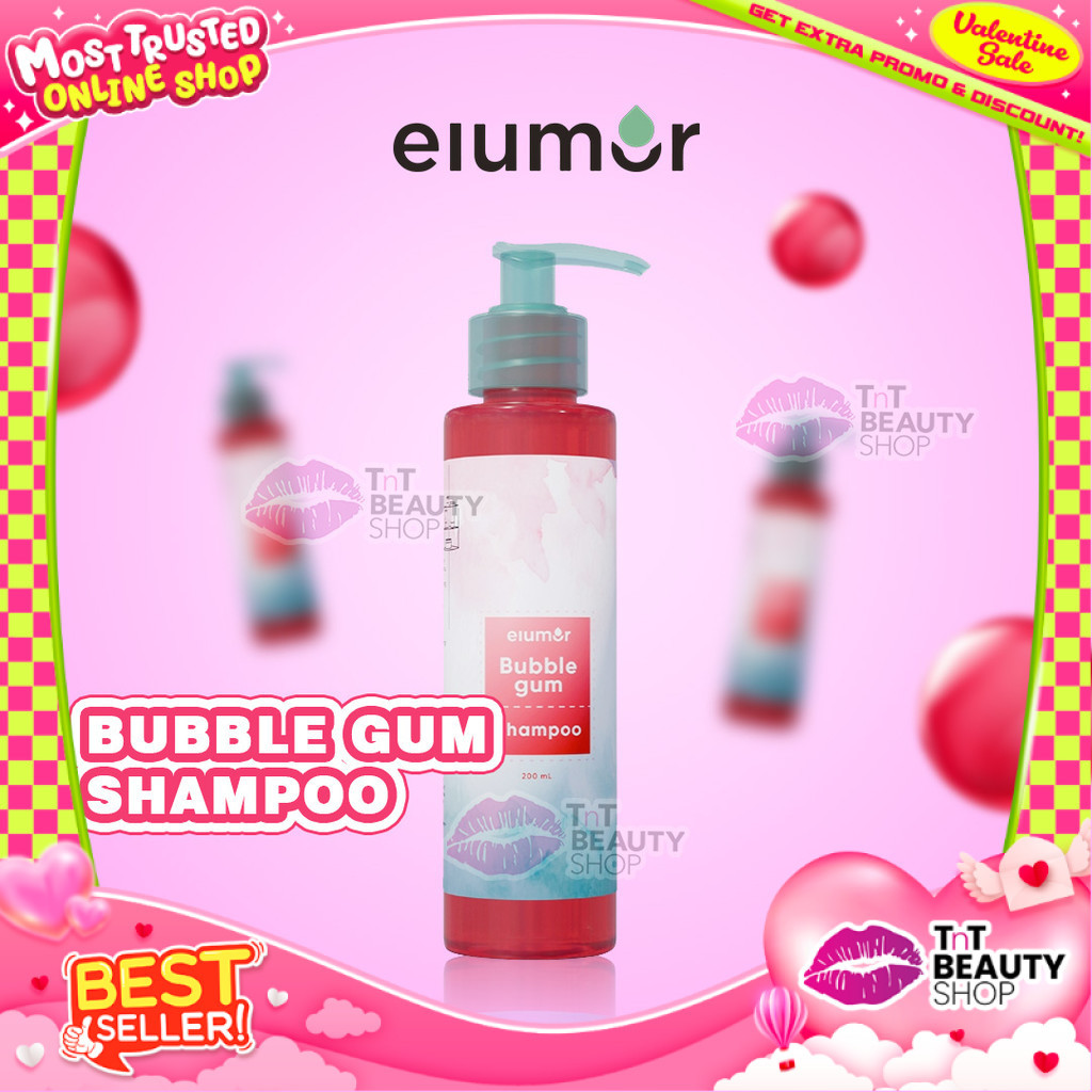 Jual Elumor Shampoo Non Sls 200ml Bubblegum Untuk Rambut Rontok Kering ...