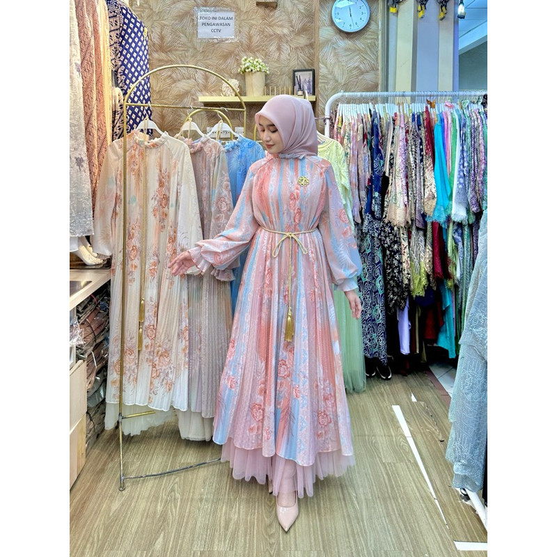 Jual DEWITA DRESS GAMIS PREMIUM | GAMIS CERUTI PLISKET PREMIUM | GIES ...