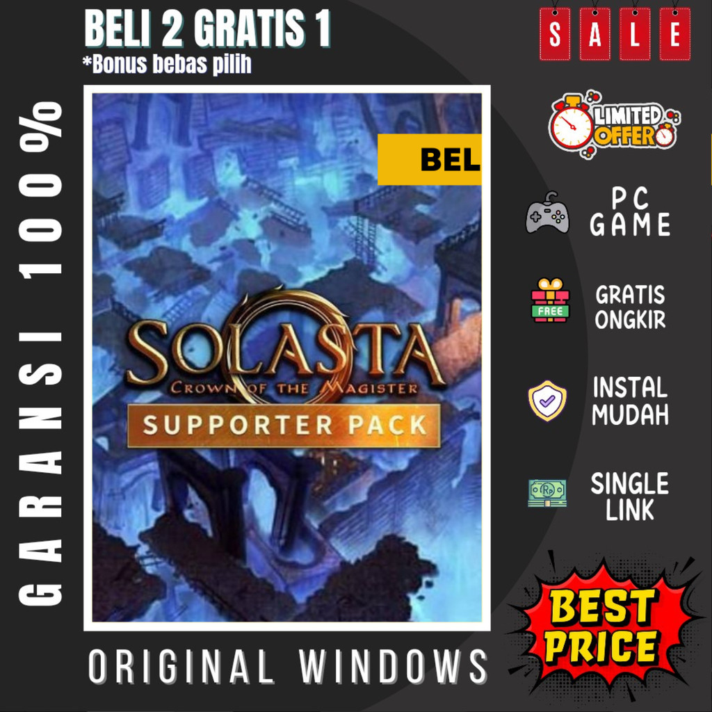 Jual SOLASTA CROWN OF THE MAGISTER SUPPORTER EDITION - GAME PC - GAME ...
