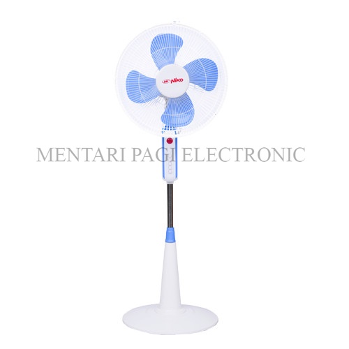 Jual NIKO STAND FAN 16 INCH / KIPAS ANGIN BERDIRI NK16NLR KAKI BULAT ...
