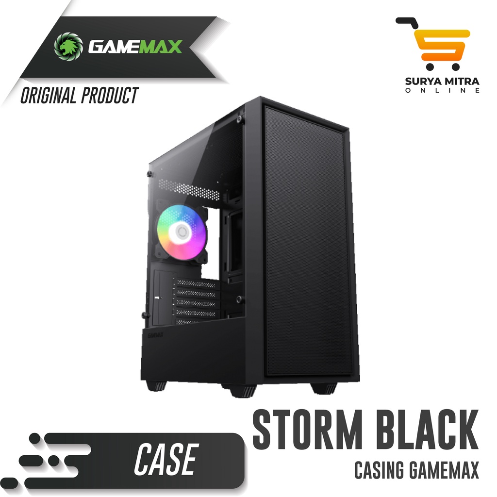 Jual Casing Gamemax Storm Black MATX PC Case | Shopee Indonesia