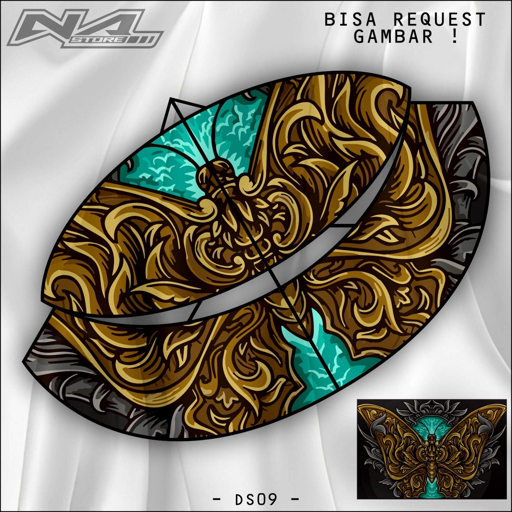 Jual Sampul Kain Layangan Motif Custom Full Printing Bahan Satin Peles ...