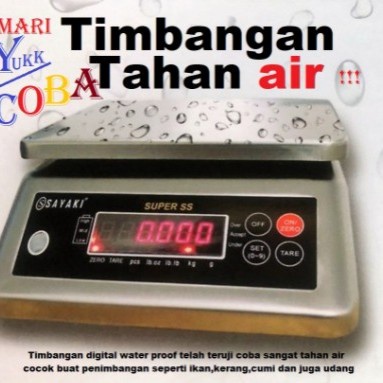 Jual timbangan frozen waterproof timbangan ikan SAYAKI SUPER SS 3KG - 30KG Juragan Timbangan ...