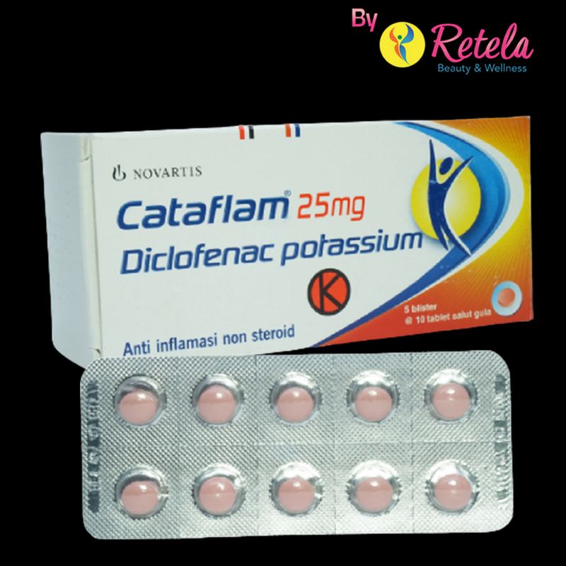 Jual CATAFLAM 25 MG 1 BLISTER 10 TABLET | Shopee Indonesia