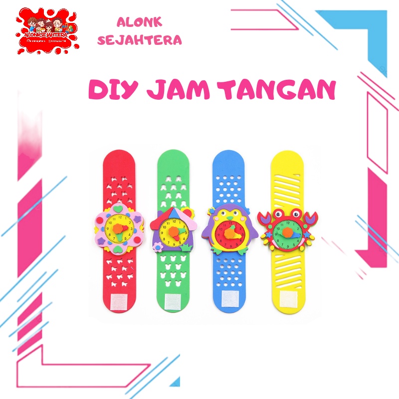 Jual [ALONK.S] DIY JAM TANGAN ANAK / DIY HAND WATCH, MAINAN EDUKASI ...