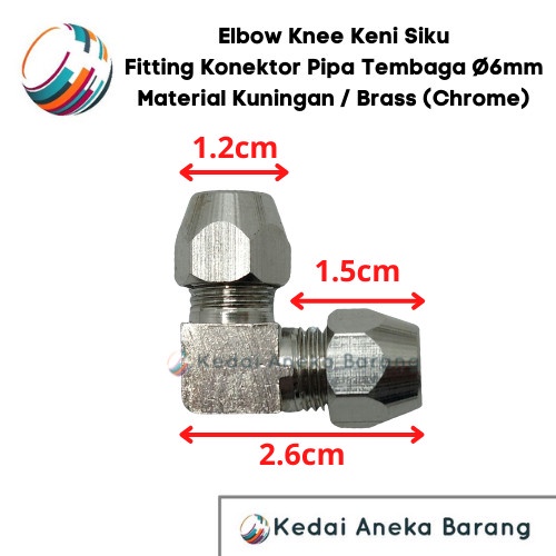 Jual Elbow Siku Konektor Connector Fitting Kuningan Pipa Tembaga Ring ...