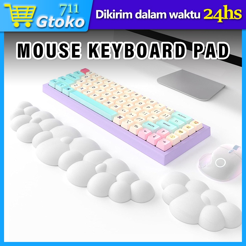 Jual Bantal Bantalan Alas Pergelangan Tangan Memory Foam Meja Awan ...