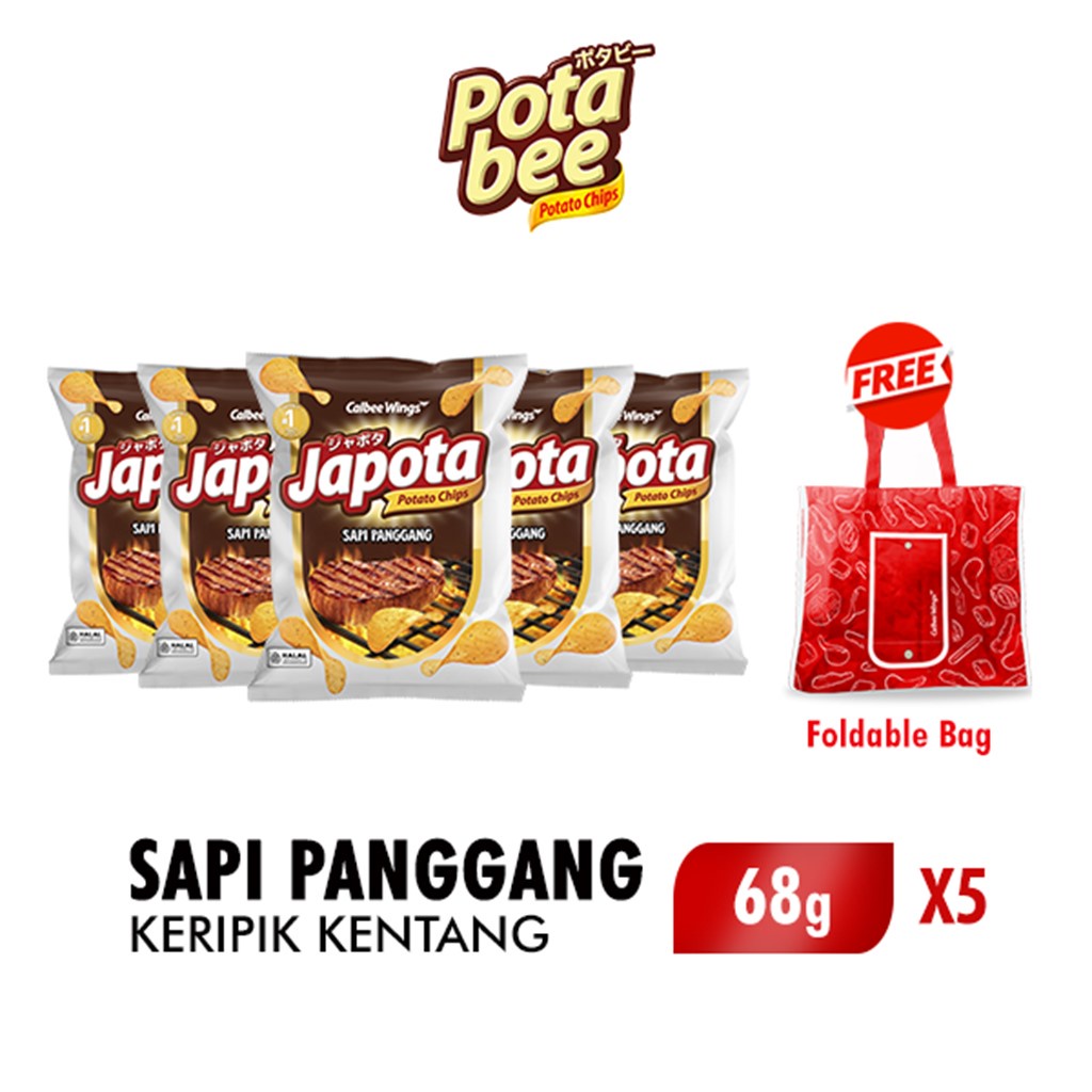 Jual Japota Beef BBQ 68 Gr x5 Free Totebag | Shopee Indonesia