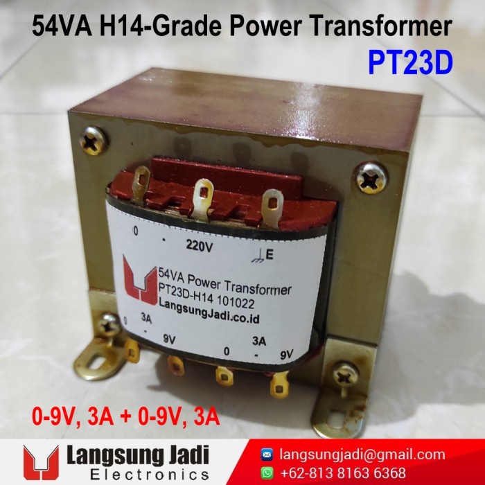 Jual LJ PT23D Dual 9V 3A CT Power Transformer Trafo Linear Power Supply ...