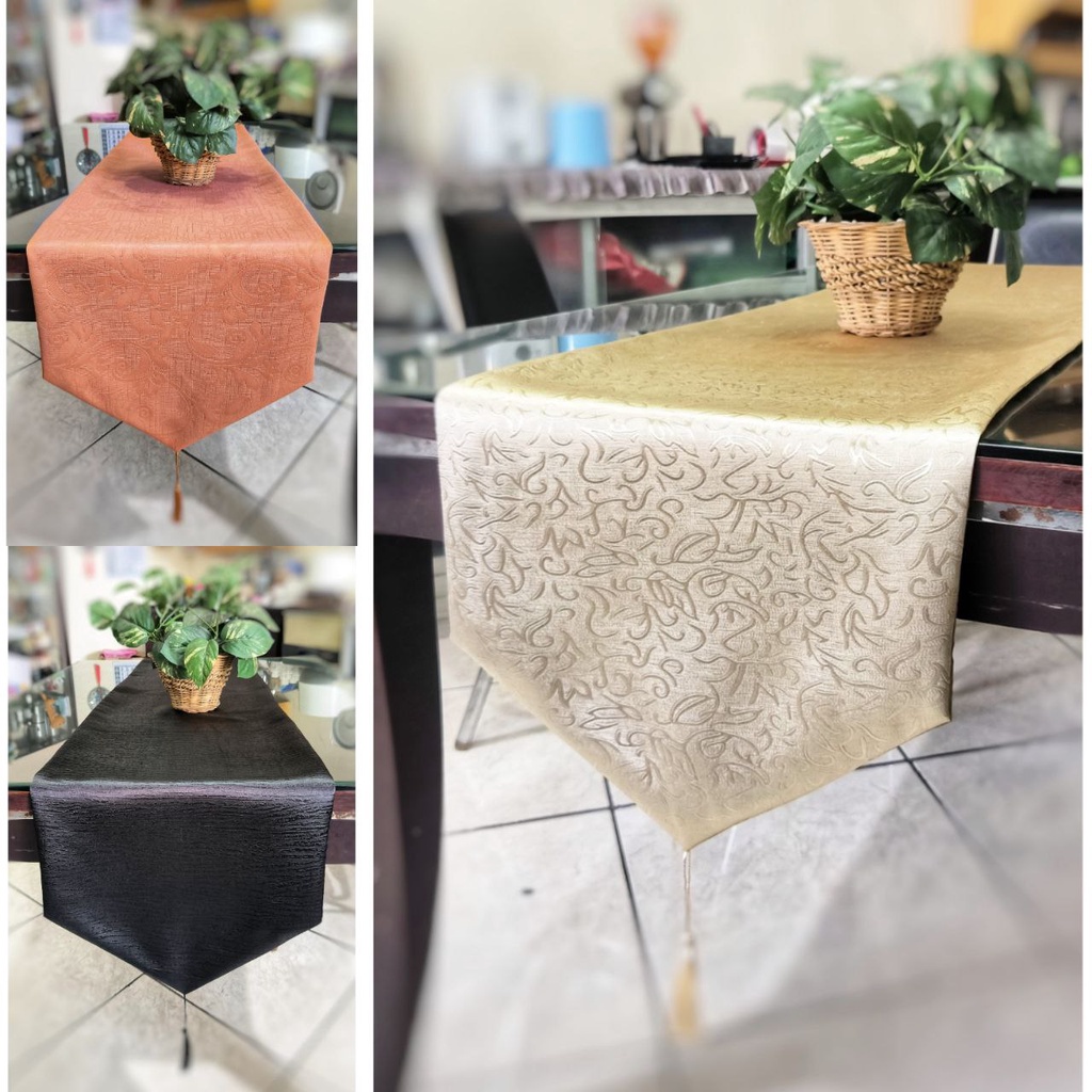 Jual Taplak Meja Tamu / Meja Makan 4 kursi / Table Runner dari kain ...