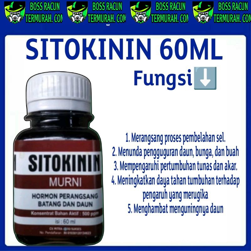 Jual SITOKININ HORMON PERANGSANG BUAH DAN BATANG MURNI 60ML/ ZPT BATANG ...