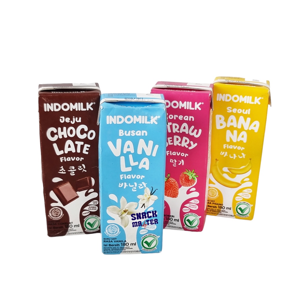 Jual Indomilk RTD Susu UHT Korean Flavour - Netto 180 mL. | Shopee Indonesia