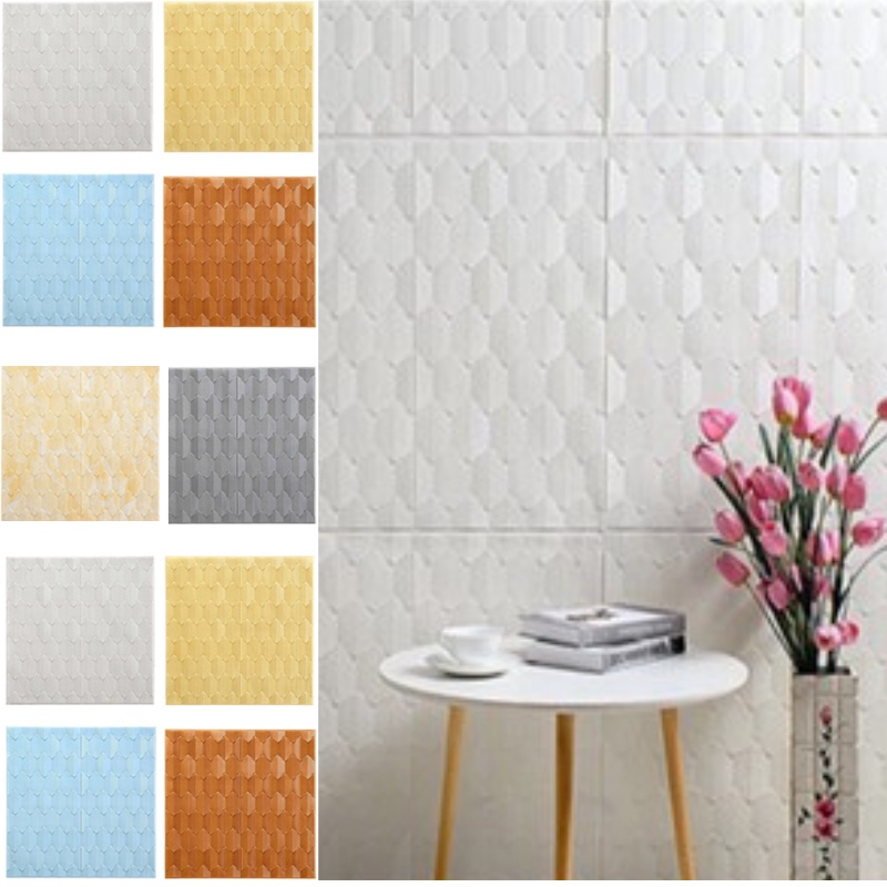 Jual HL0540 Wallpaper Dinding 3D Foam Motif Batik Modern Ukuran 70 x 70 ...