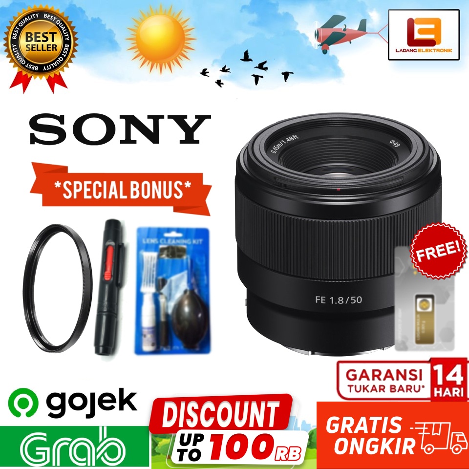 Jual SONY FE 50mm F1.8 LENSA FULL FRAME GARANSI RESMI - Lens 50mm F/1.8 ...