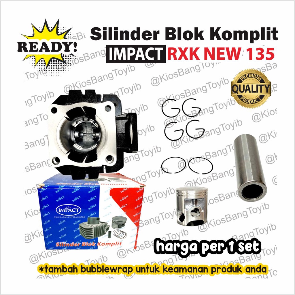 Jual Silinder Cylinder Block Assy Komplit Set Yamaha RXK RX-KING NEW ...