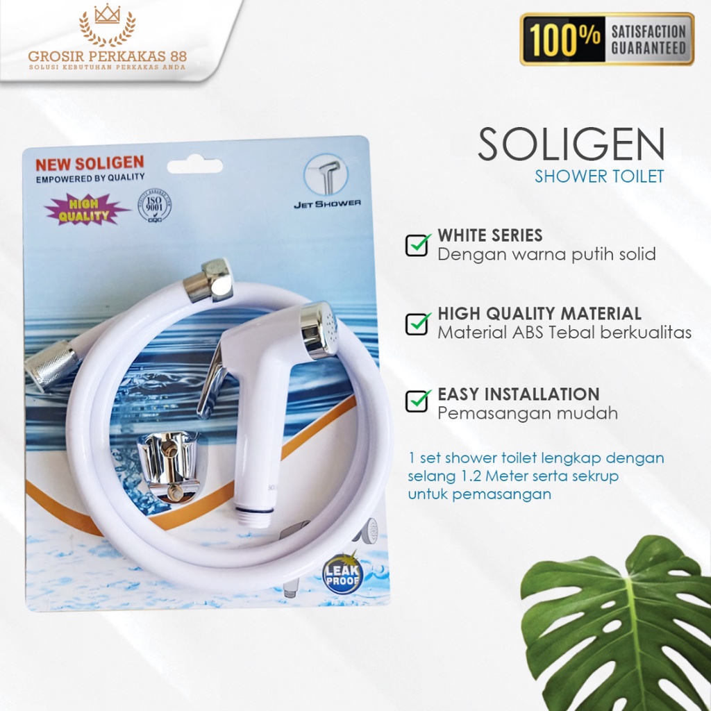 Jual Jet Shower Toilet Closet Duduk Sower Wc Cebok Bidet Kloset Soligen | Shopee Indonesia
