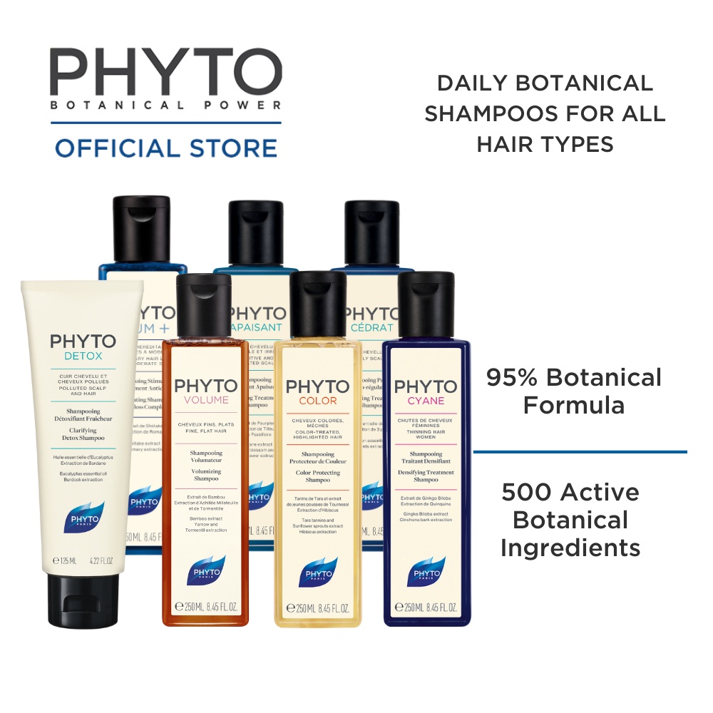 Jual Phyto Shampoos: Hair Loss, Oily, Dandruff, Sensitive Scalp, Fine ...