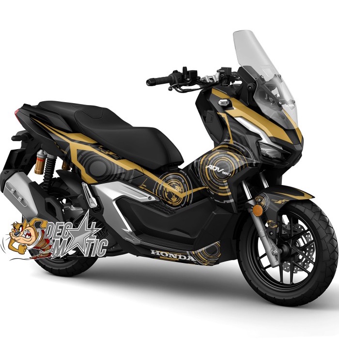 Jual Decal honda ADV 150 Full Body Sticker Motor ADV 160 Techno Gold ...