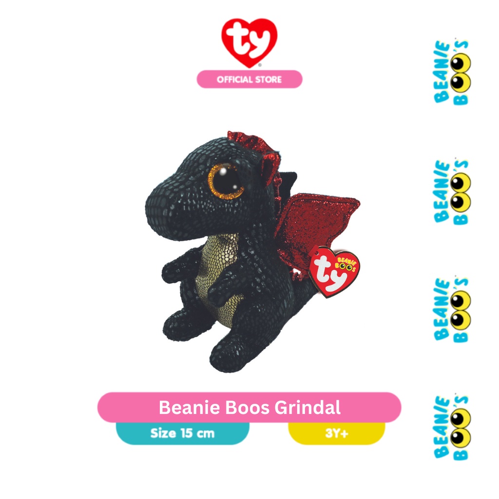Jual TY Beanie Boos Grindal (Regular) - Boneka Naga | Shopee Indonesia