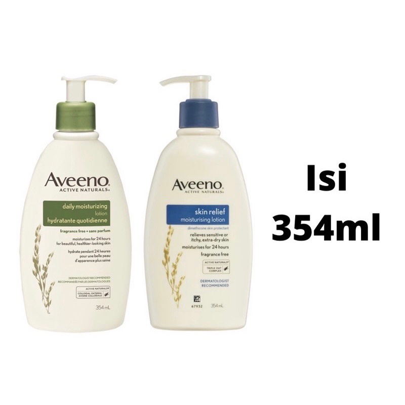 Jual Aveeno Daily Moisturizing Lotion / Skin Relief Moist Lotion 354ml ...